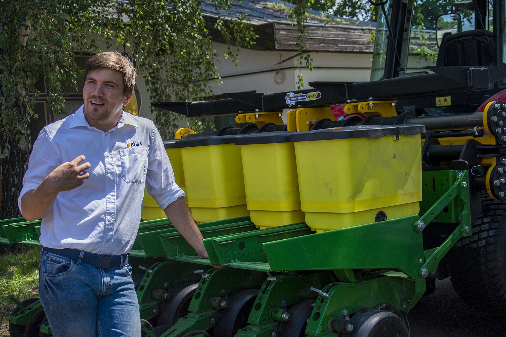 A new machine debuted at the Precision Planting demonstration in Bugac ...